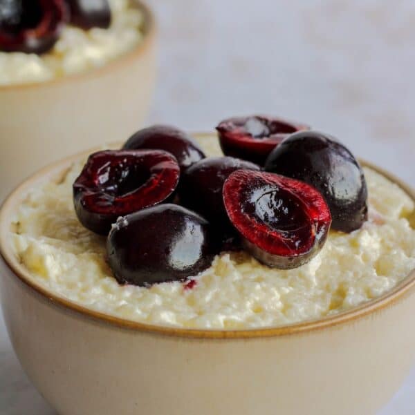 Rijstpudding met kersen en bubbels - Verantwoord snoepen